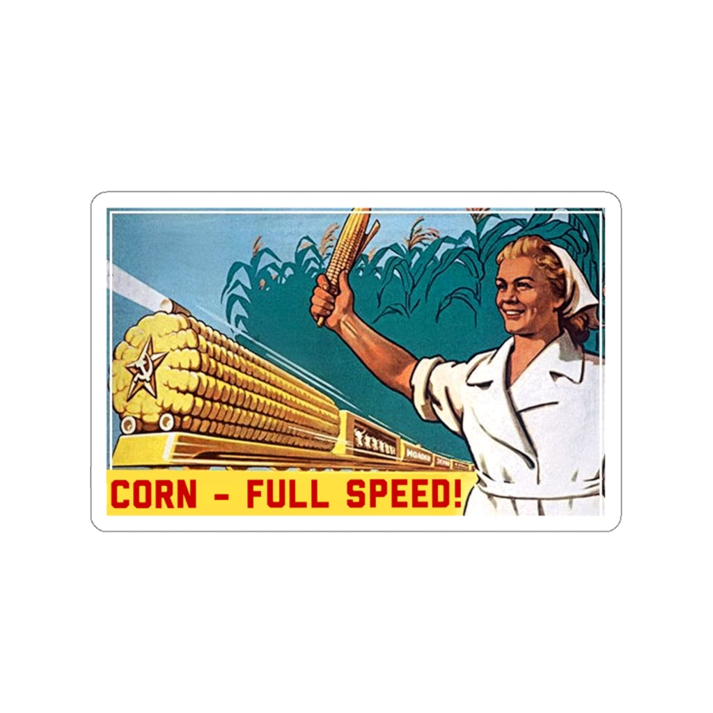 Corn - Full Speed Soviet Propaganda (Translated) - Sticker – Lady Izdihar